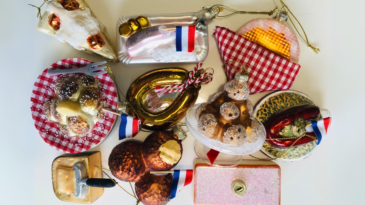 Traditional Dutch Food Christmas Tree Ornaments